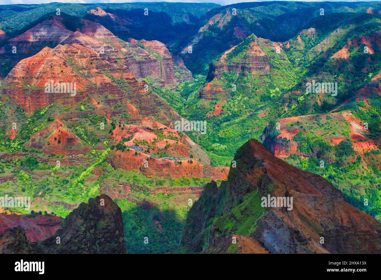Wondrous beauty of the Waimea Canyan on Kuai Stock Photo - Alamy