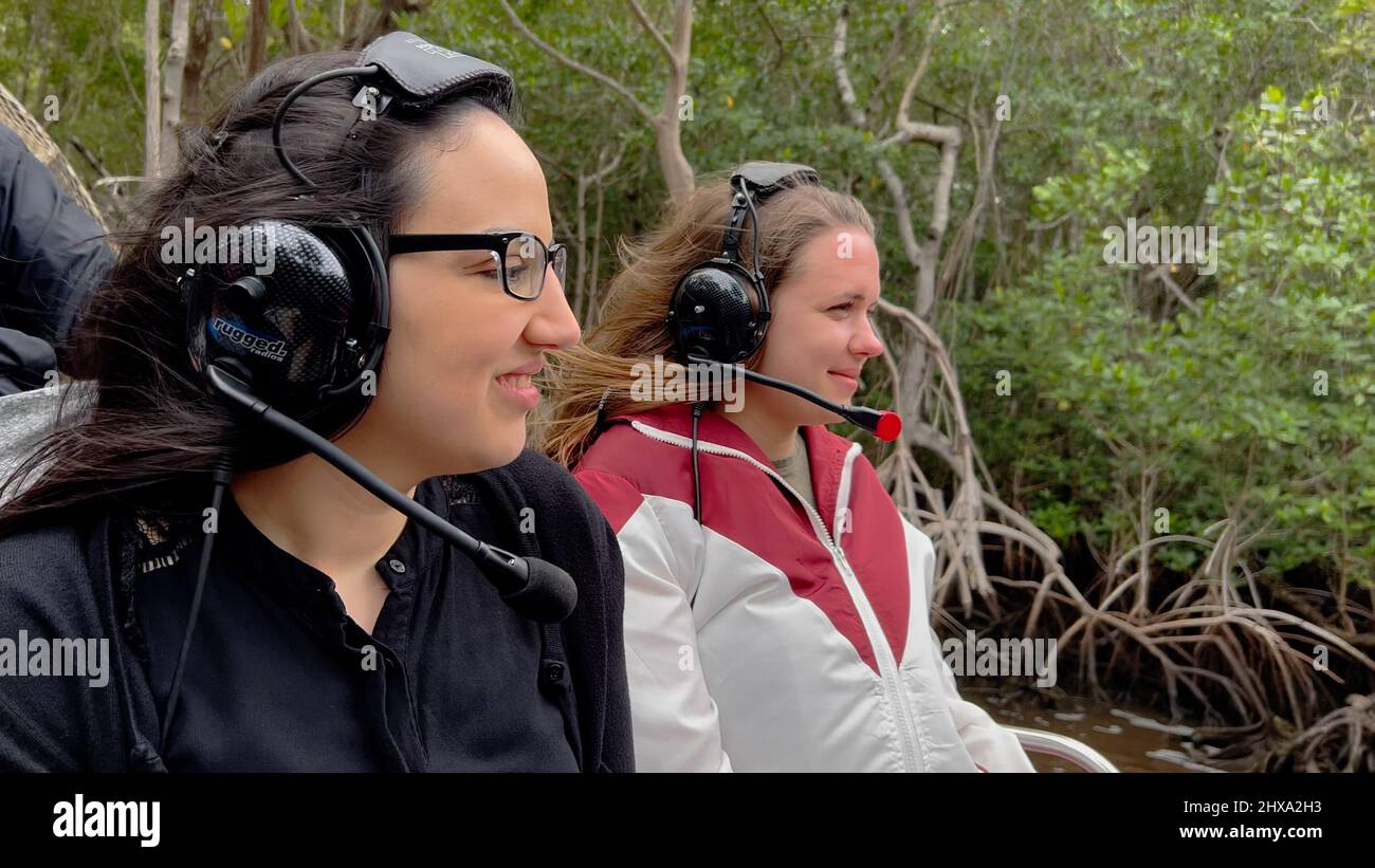 Having fun on an Airboat tour through the Everglades - EVERGLADES CITY ...