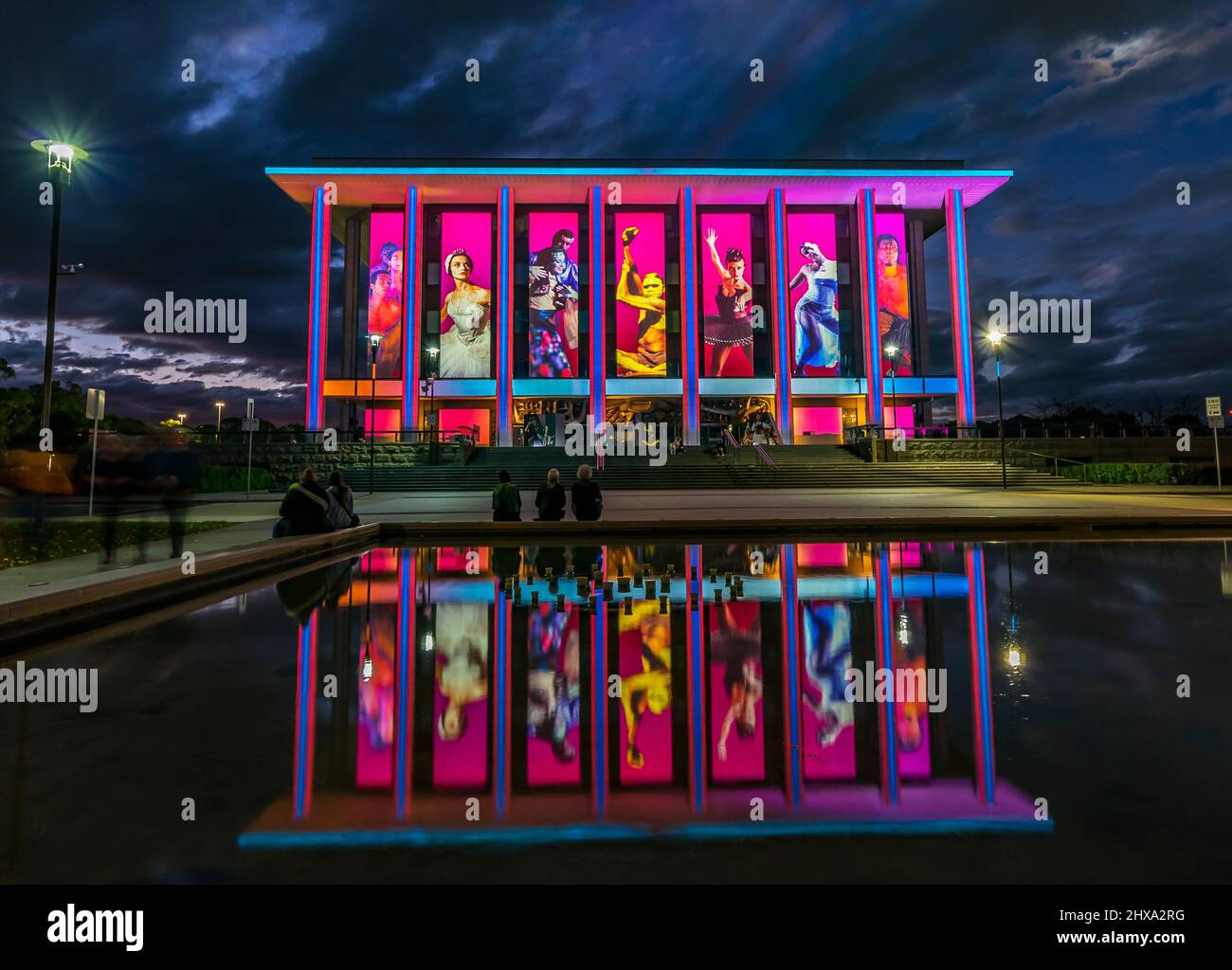 Canberra, Australia. 10th Mar, 2022. The Canberra Enlighten Festival is ...