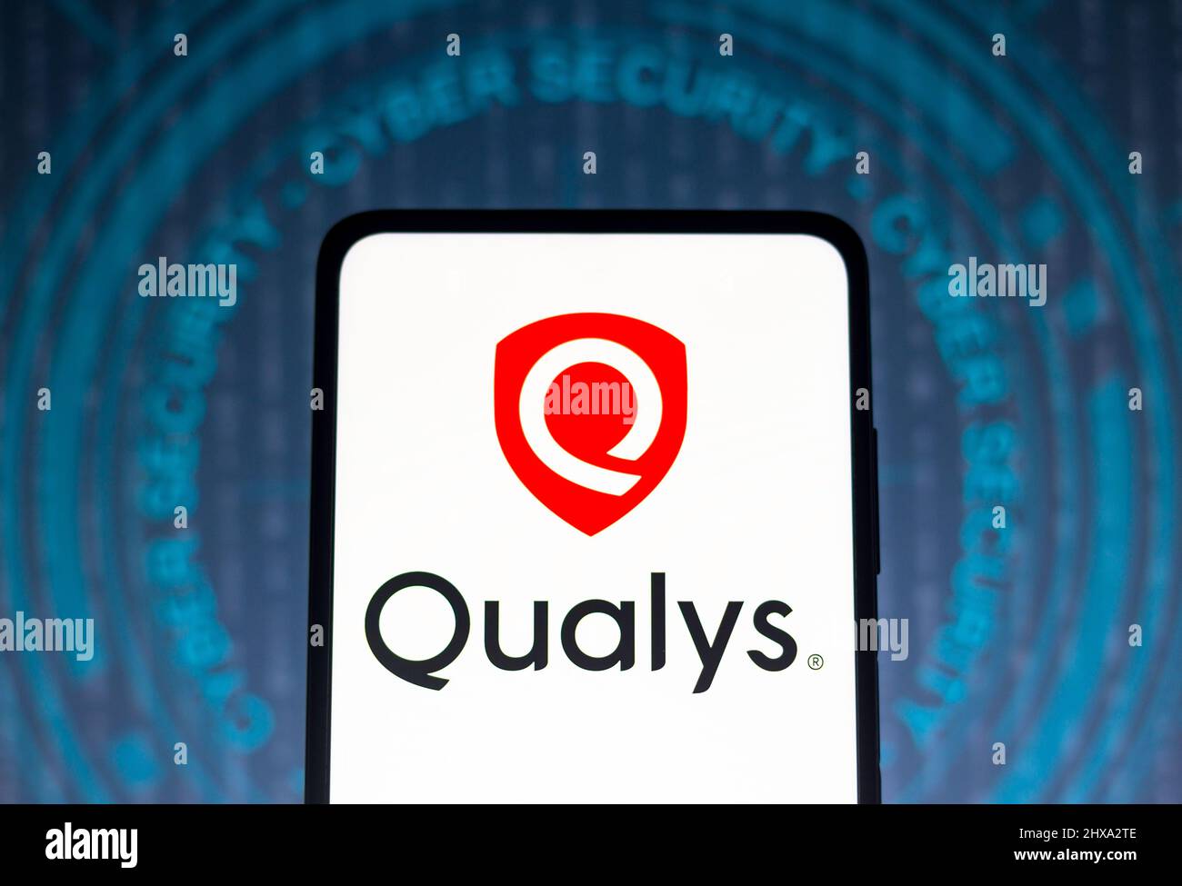 In this photo illustration the logo from the cyber security company ...