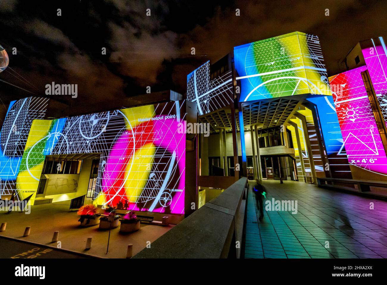 Canberra, Australia. 10th Mar, 2022. The Canberra Enlighten Festival is ...