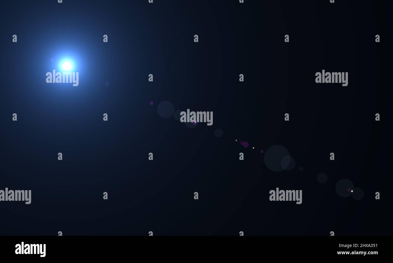 Lens Flare light over background. Easy to add overlay or screen filter ...