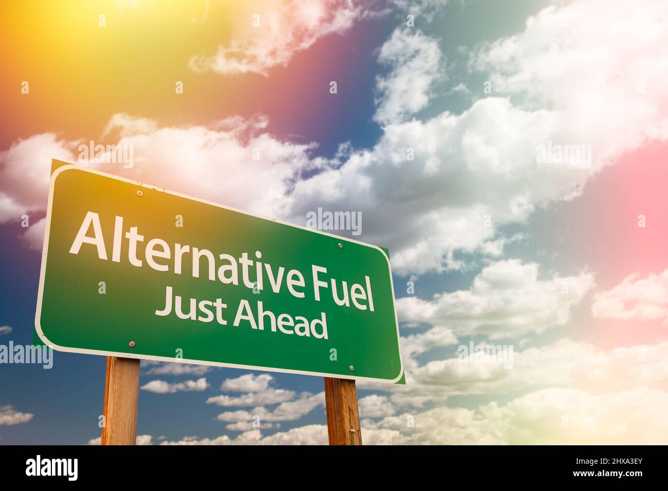Alternative fuel road sign hi-res stock photography and images - Alamy