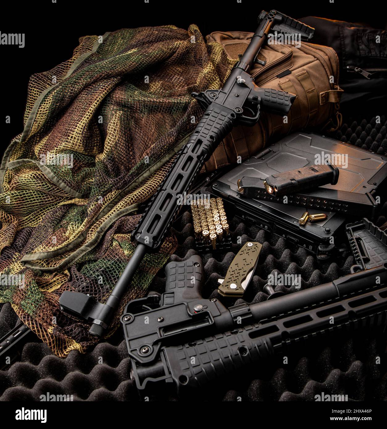 Semi automatic rifle tactical backpack hi-res stock photography and ...