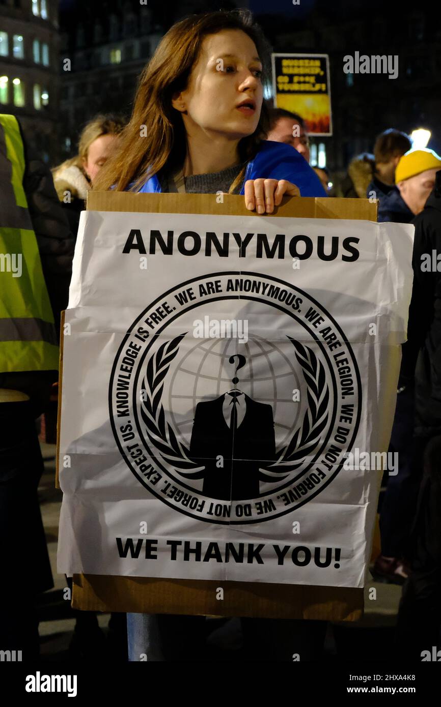 Anonymous hackers ukraine hi-res stock photography and images - Alamy