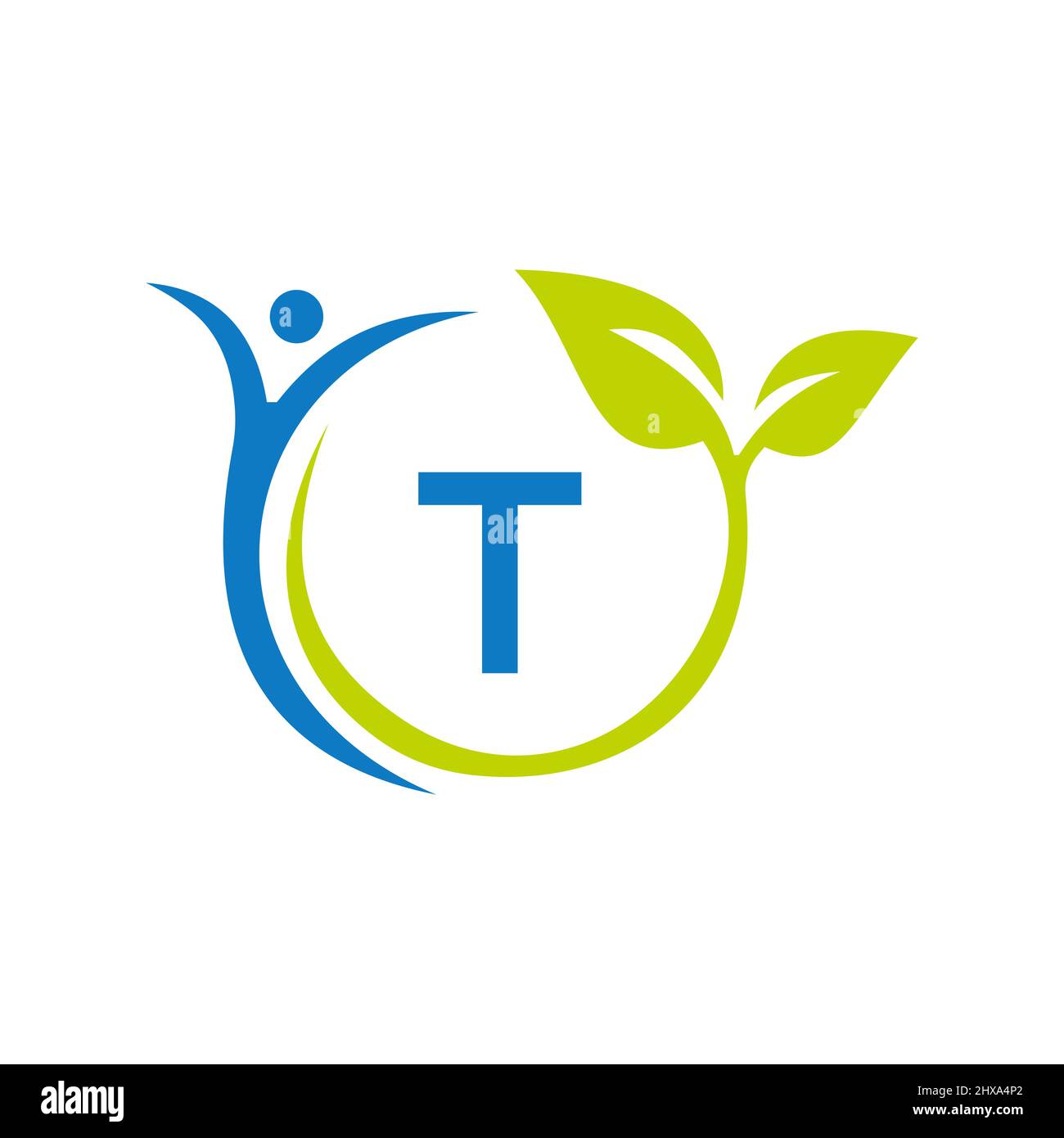 Letter T Health Care Logo Design. Medical Logo Template. Bio, Fitness ...