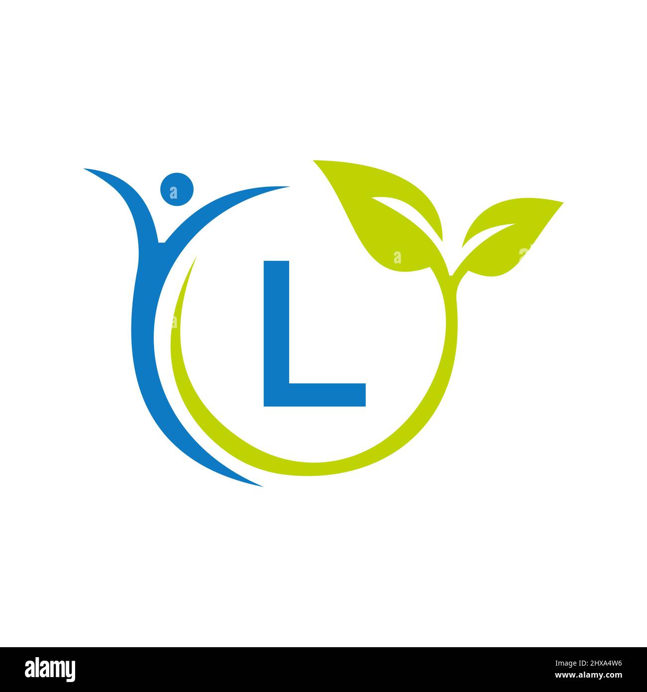 Letter L Health Care Logo Design. Medical Logo Template. Bio, Fitness ...