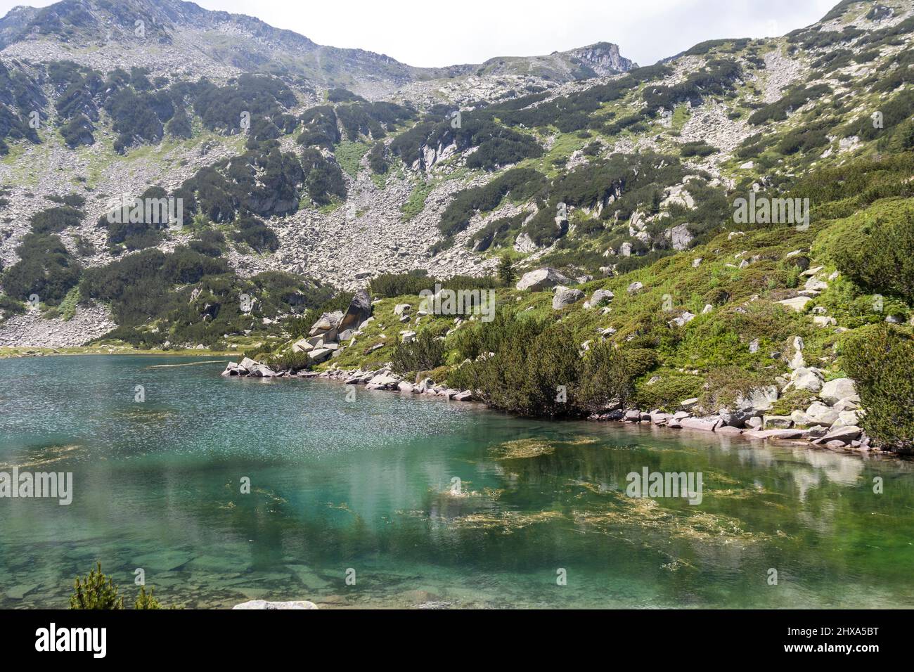 Amazing landscape of Pirin Mountain and Fish Banderitsa lake, Bulgaria ...