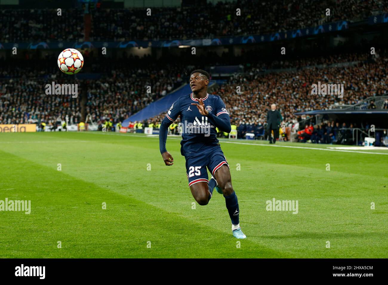 Madrid, Spain. 9th Mar, 2022. Nuno Mendes (PSG) Football/Soccer : UEFA ...