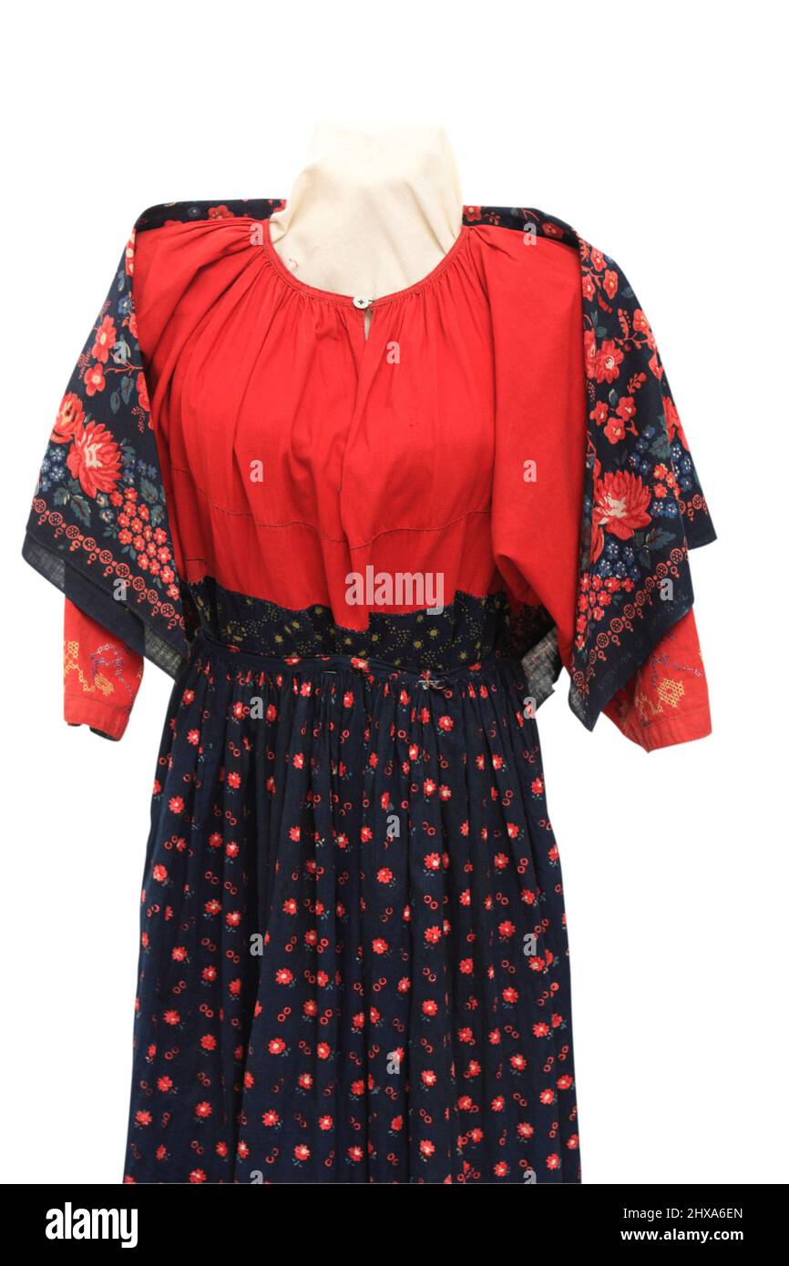 The old slavonic clothes, isolated on white Stock Photo - Alamy