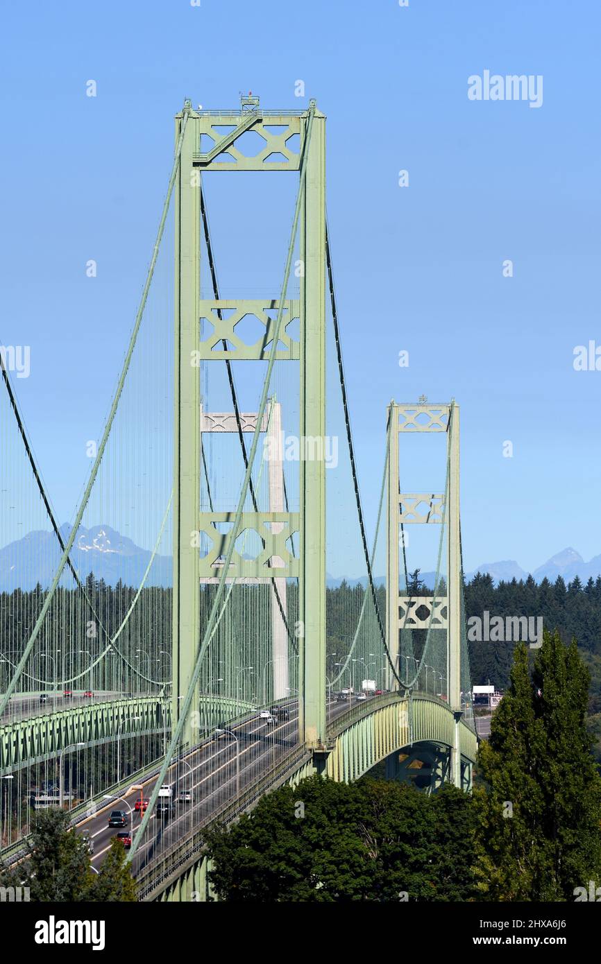 Tacoma narrows bridge in hi-res stock photography and images - Alamy