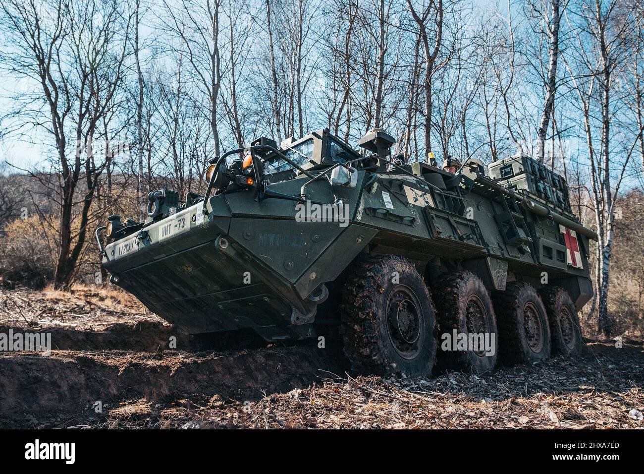 U.S. Army Medical Evacuation Vehicle, assigned to 1st Squadron, 2d ...