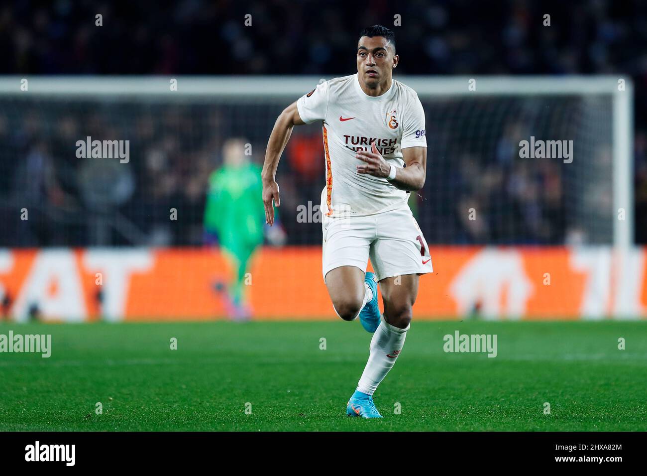 Barcelona, Spain. Credit: D. 10th Mar, 2022. Mostafa Mohamed (Galatasaray) Football/Soccer ...