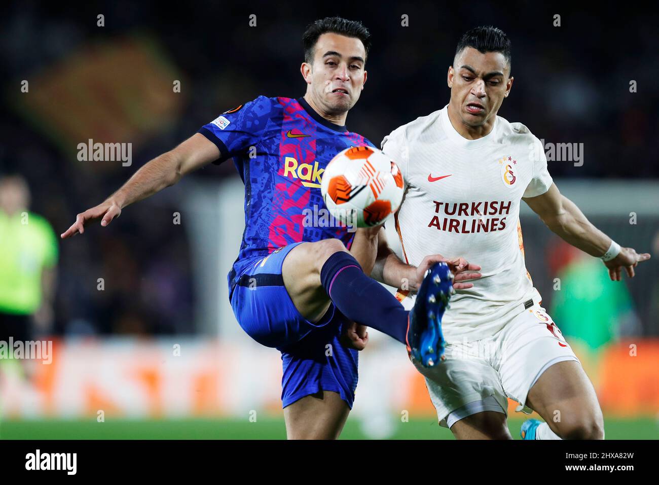 Barcelona, Spain. Credit: D. 10th Mar, 2022. Eric Garcia (Barcelona), Mostafa Mohamed ...