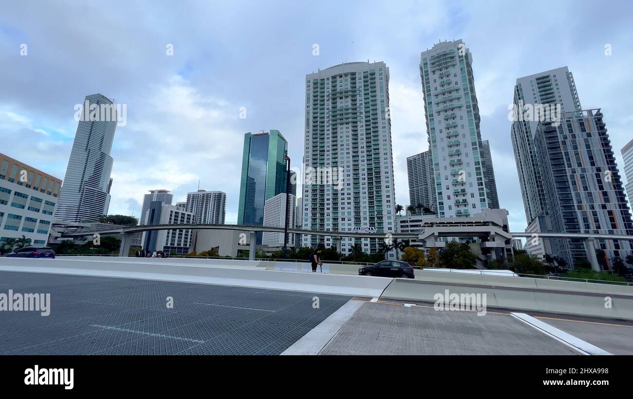 Modern Architecture in Downtown Miami at the Brickell district - MIAMI ...