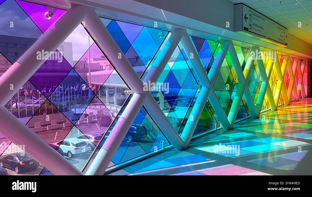 Miami airport windows hi-res stock photography and images - Alamy