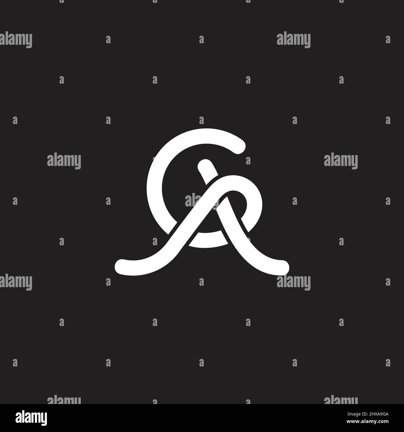 letter g thread line wire logo vector Stock Vector Image & Art - Alamy