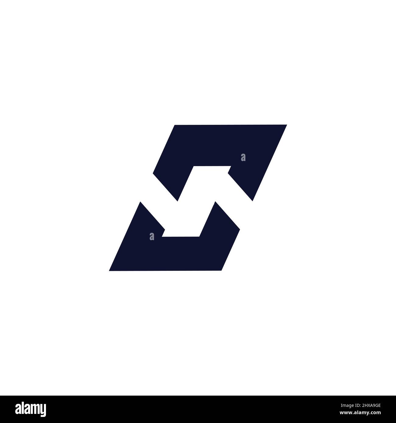 letter s square frame geometric simple logo vector Stock Vector Image ...