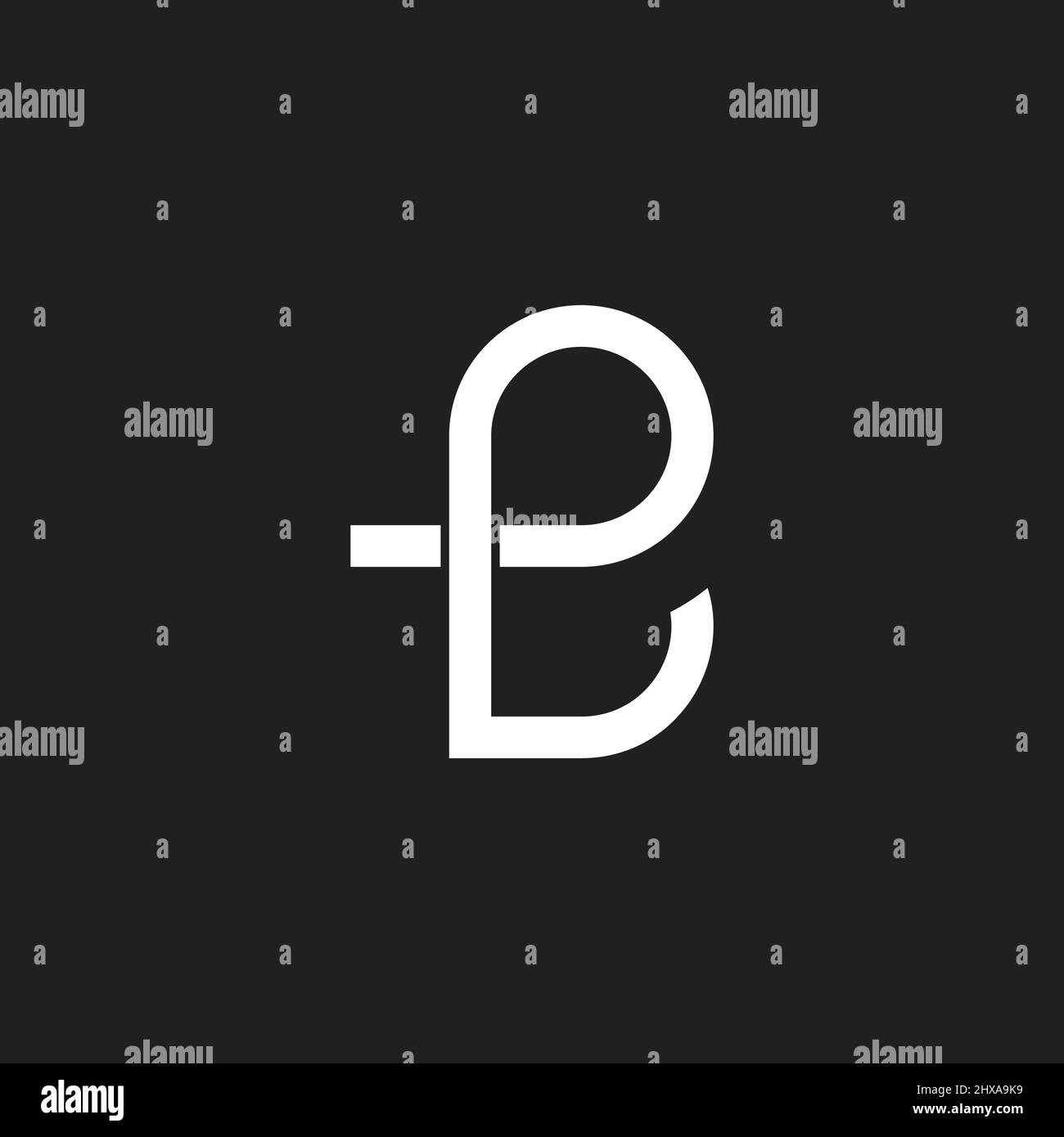 letter pl geometric loop line logo vector Stock Vector Image & Art - Alamy