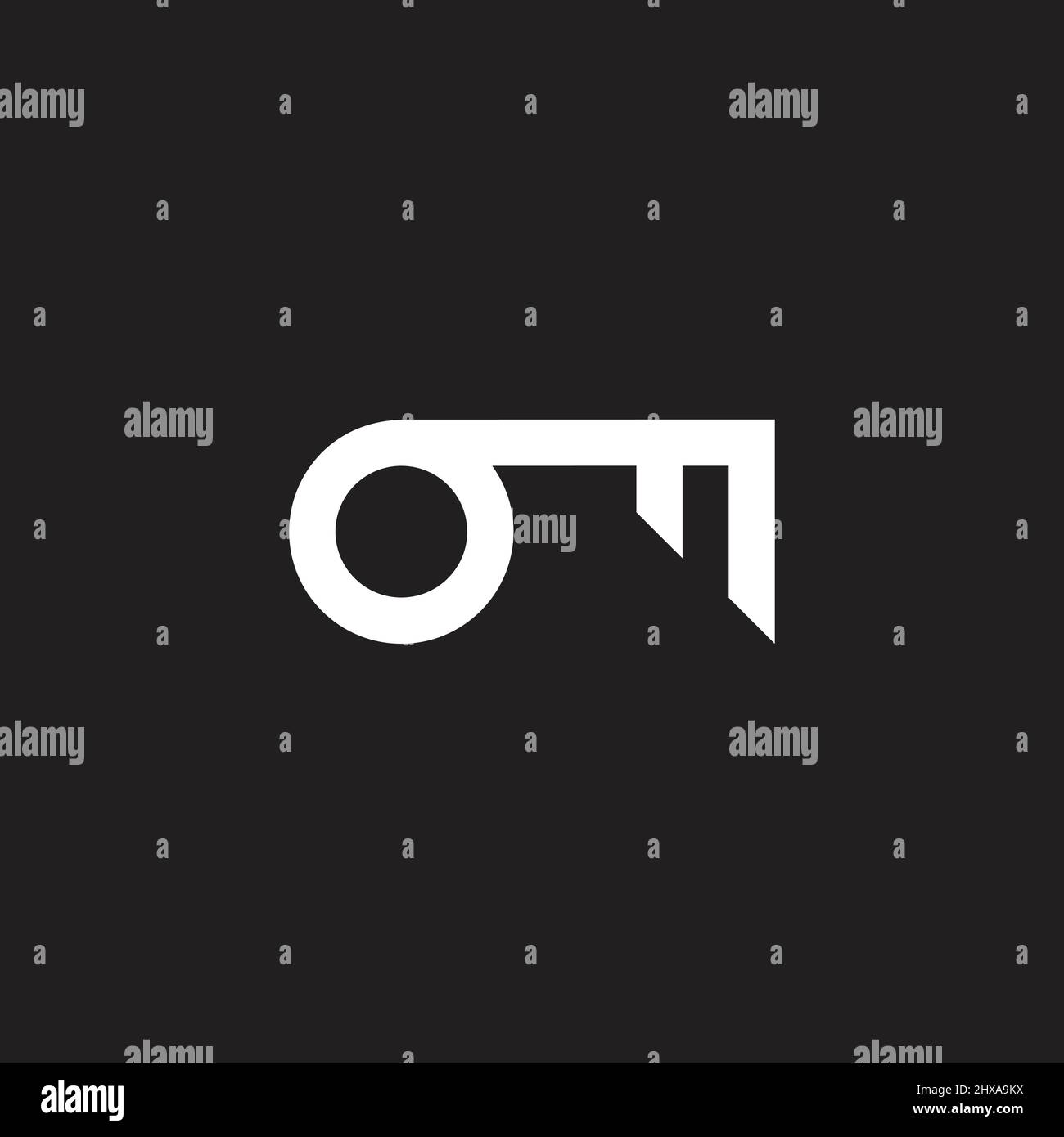 simple linear geometric key symbol vector Stock Vector Image & Art - Alamy