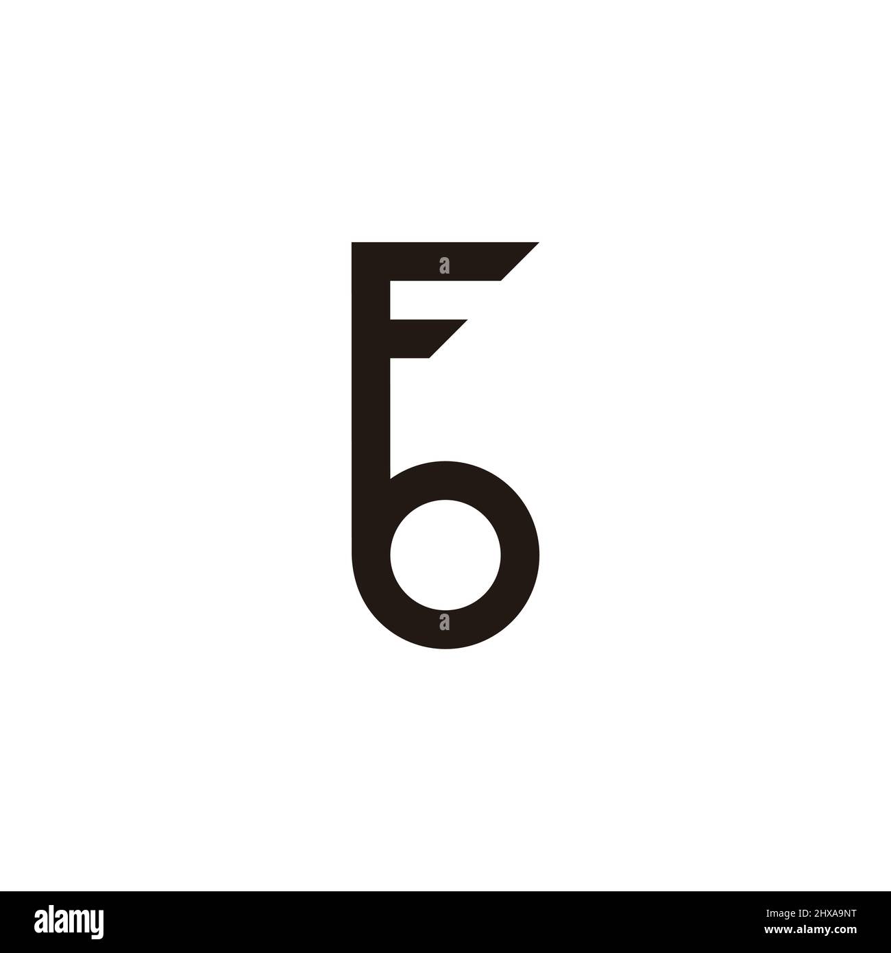 Alphabet f with key logo hi-res stock photography and images - Alamy