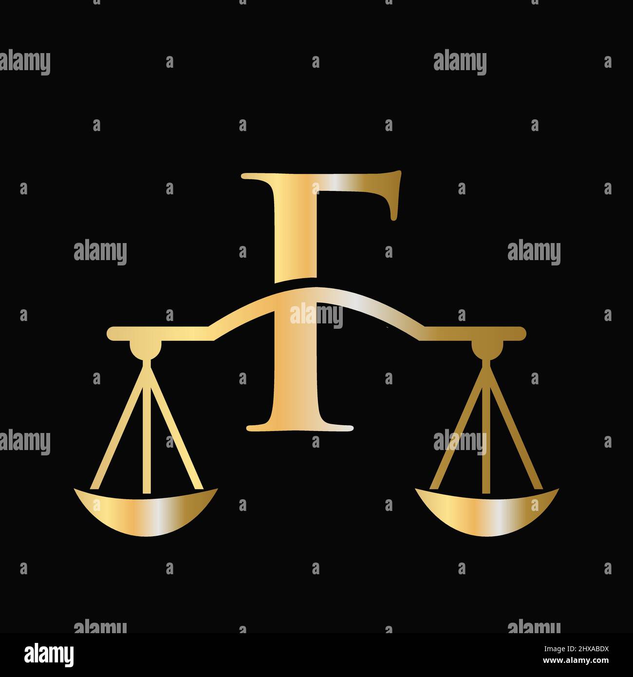 Letter F Scale Attorney Law Logo Design. Initial Pillar, Law firm ...