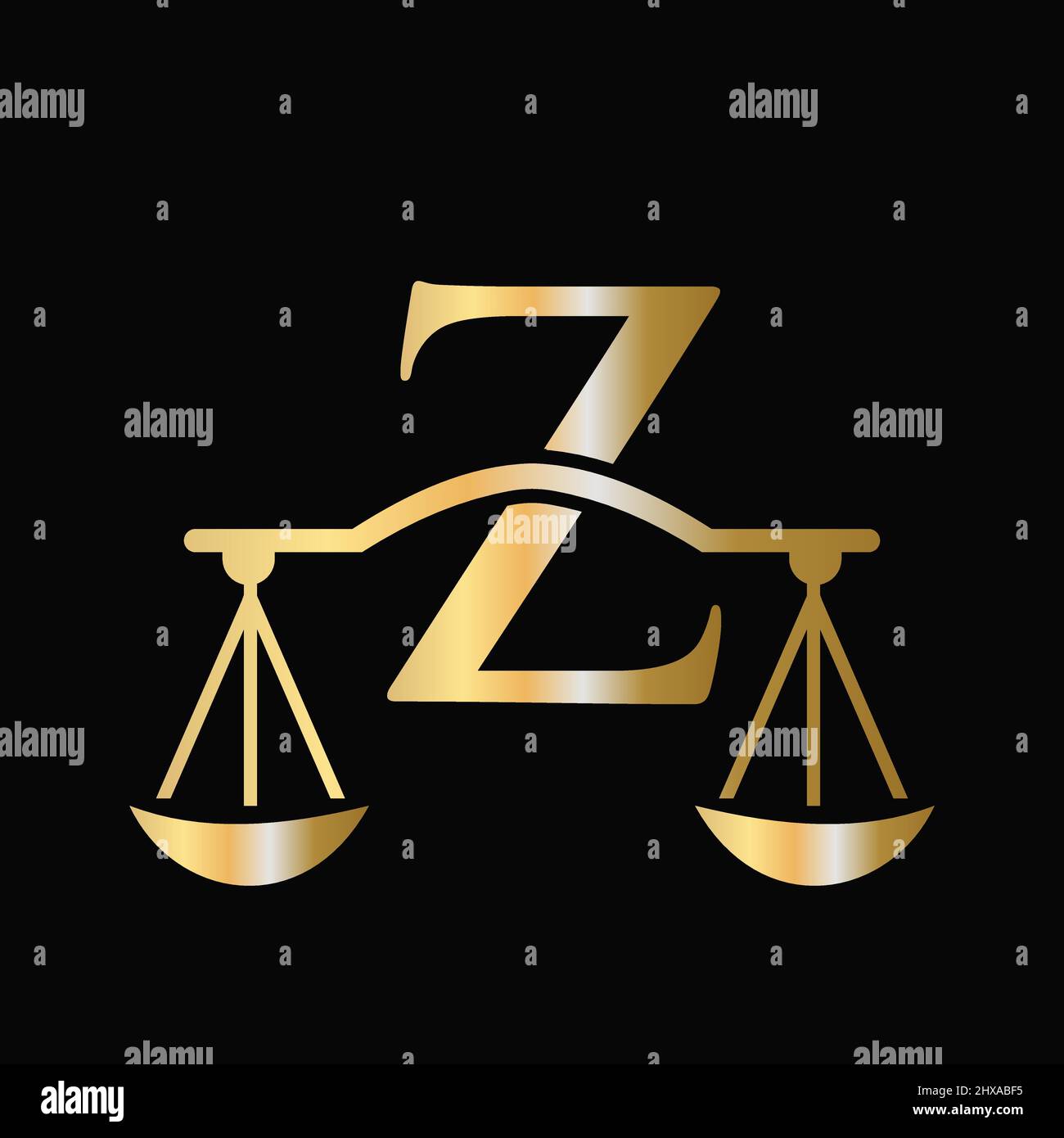 Letter Z Scale Attorney Law Logo Design. Initial Pillar, Law firm ...