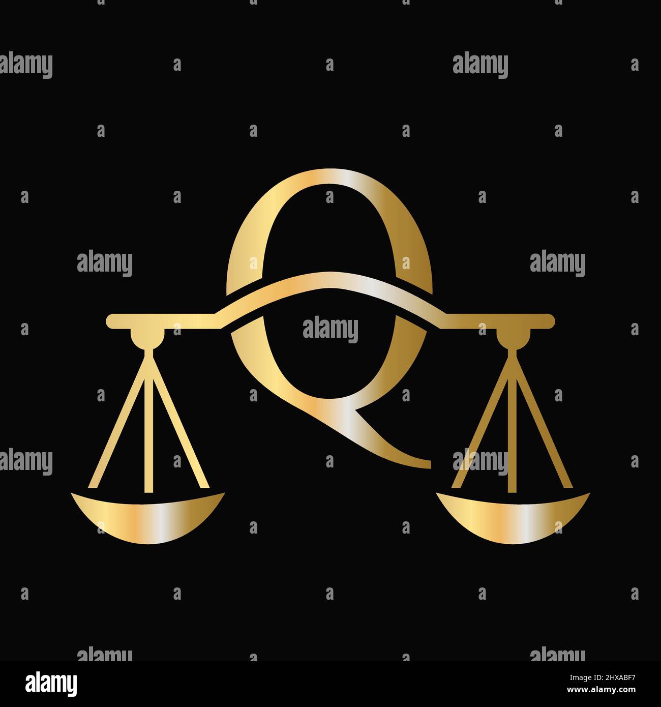 Letter Q Scale Attorney Law Logo Design. Initial Pillar, Law firm ...