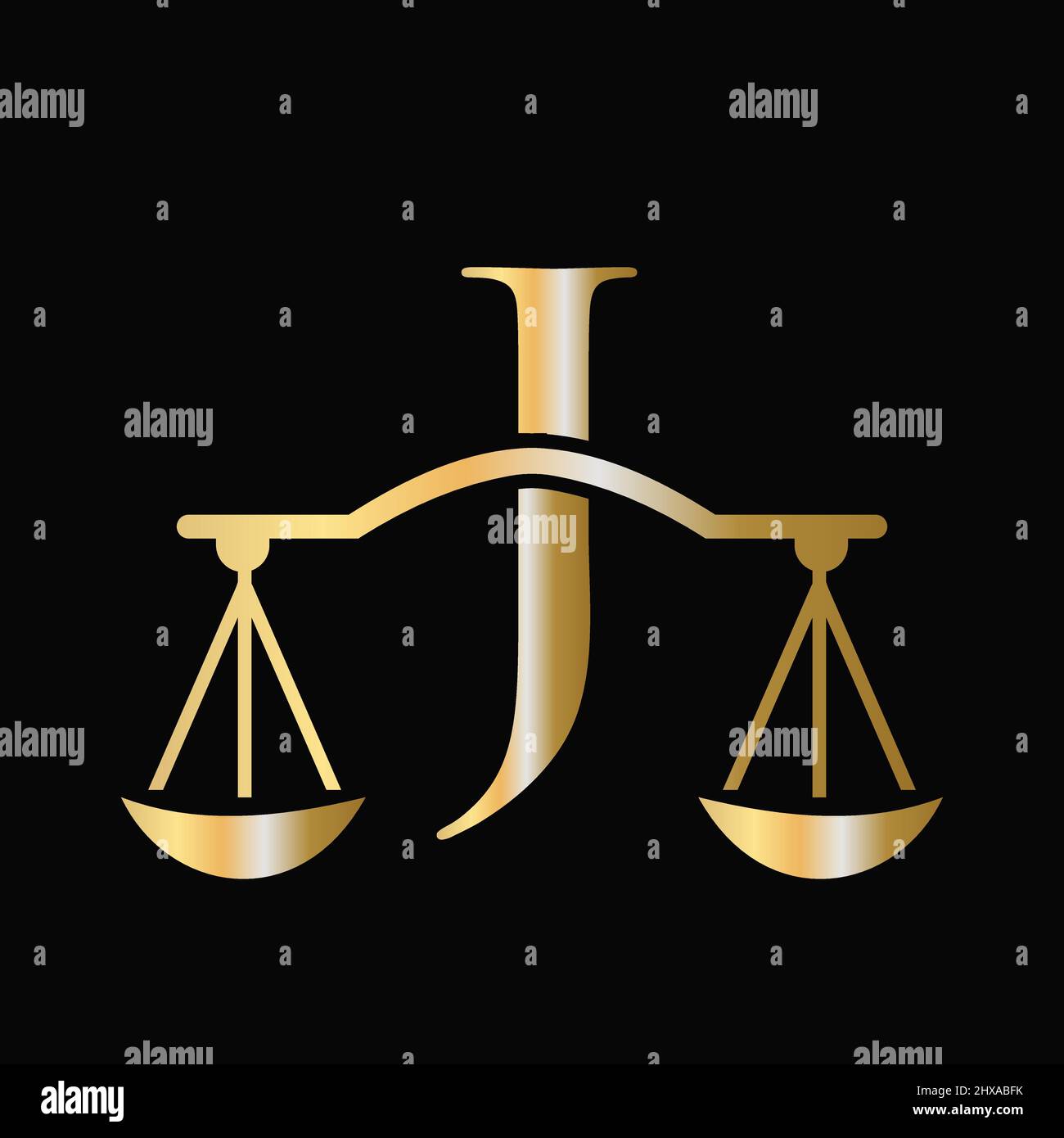 Letter J Scale Attorney Law Logo Design. Initial Pillar, Law firm ...