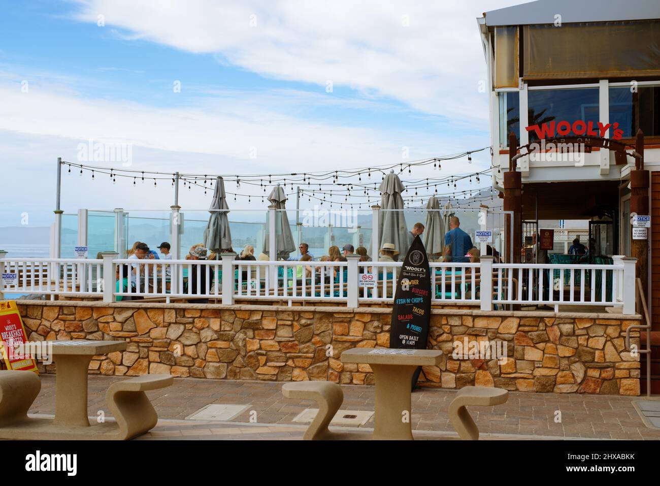 Pismo Beach, California, USA - March 3, 2022. Wooly's Beach Bar and ...
