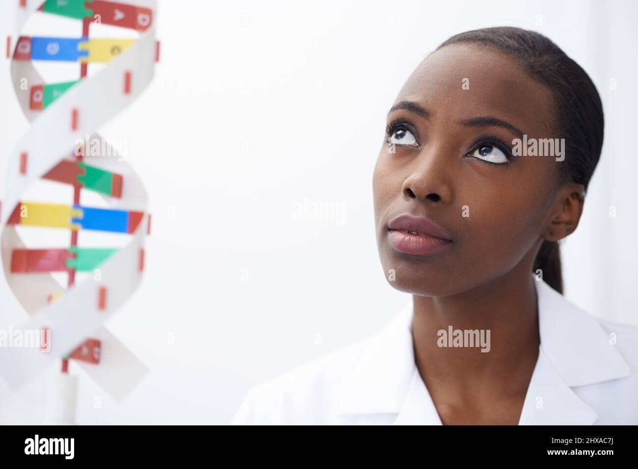 So this is what our DNA looks like. Shot of an attractive female ...