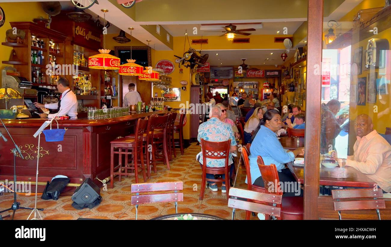 Cuban bar and restaurant at Little Havana Calle Ocho - MIAMI, UNITED ...