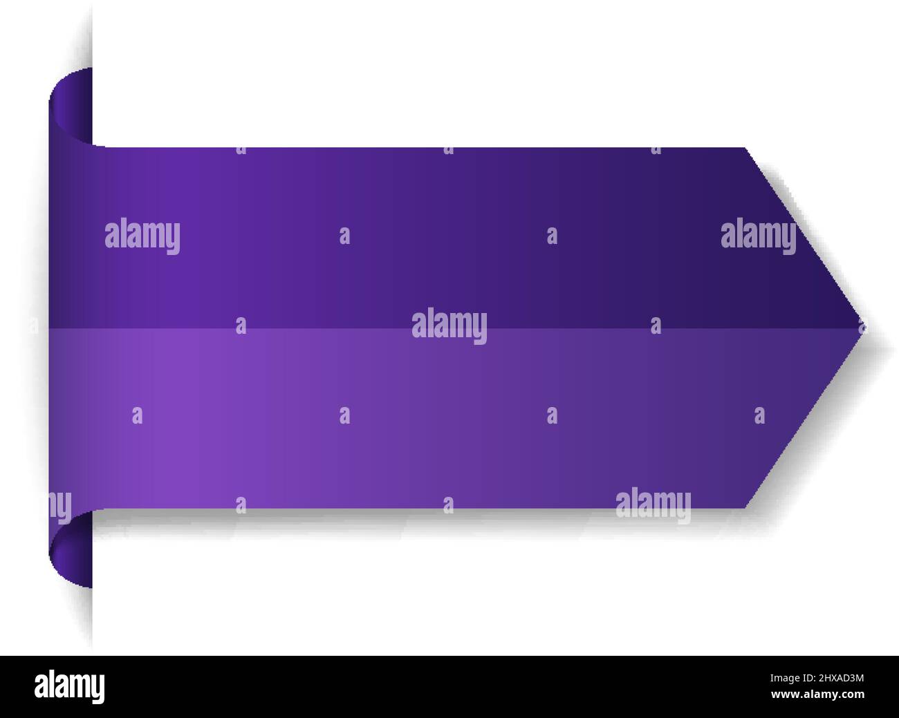 Violet banner design on white background illustration Stock Vector ...