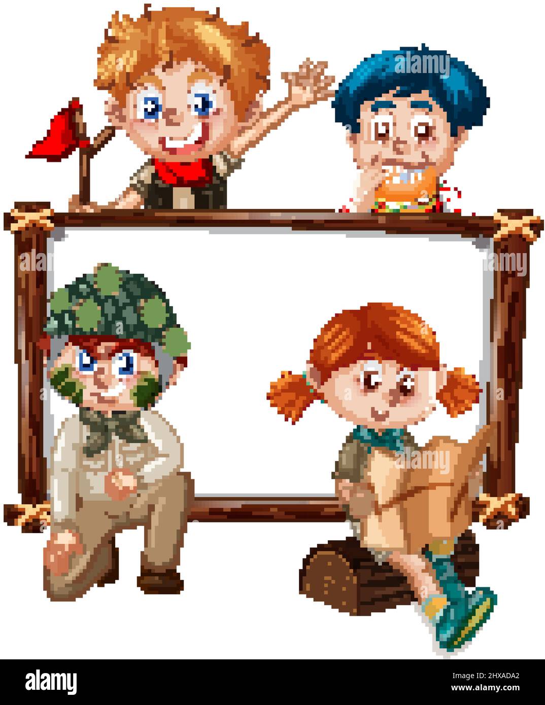 Board template kids in Cut Out Stock Images & Pictures - Alamy