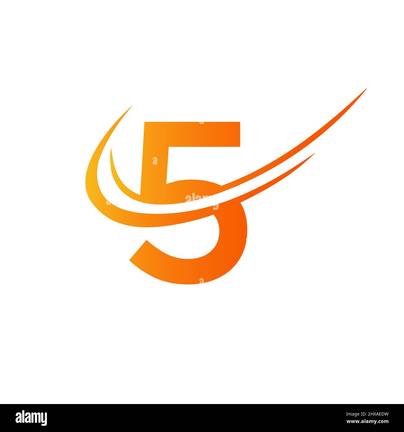 Letter 5 Logo Vector Template Modern and Simple Design. 5 Logotype For ...