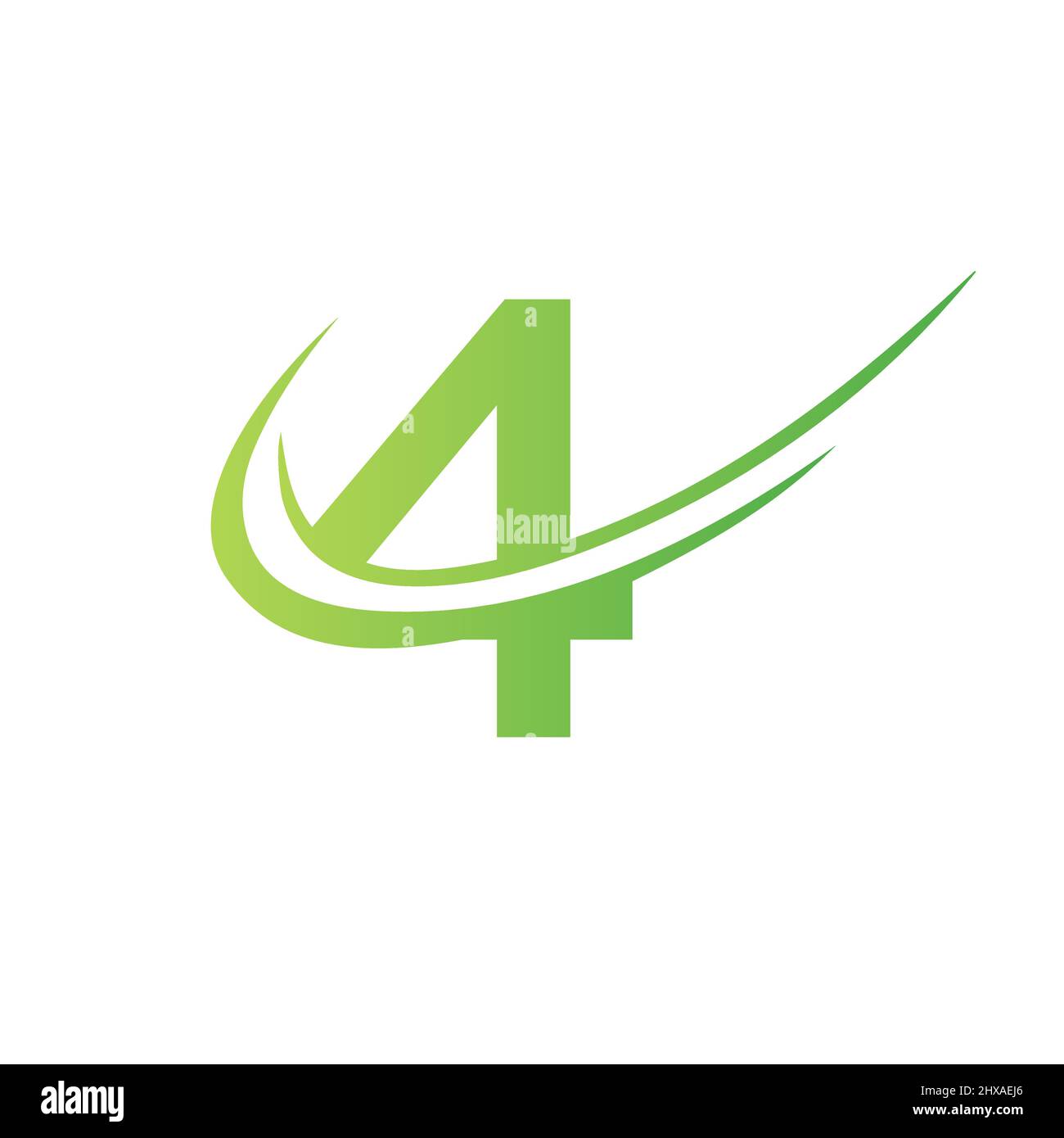 Letter 4 Logo Vector Template Modern and Simple Design. 4 Logotype For ...