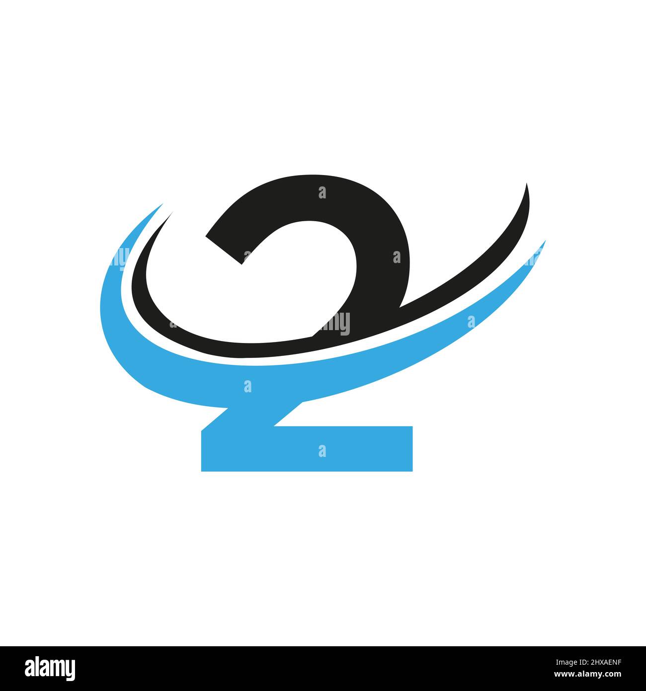 Initial 2 Letter Alphabet Logo Design In Vector Format. 2 Logotype For ...