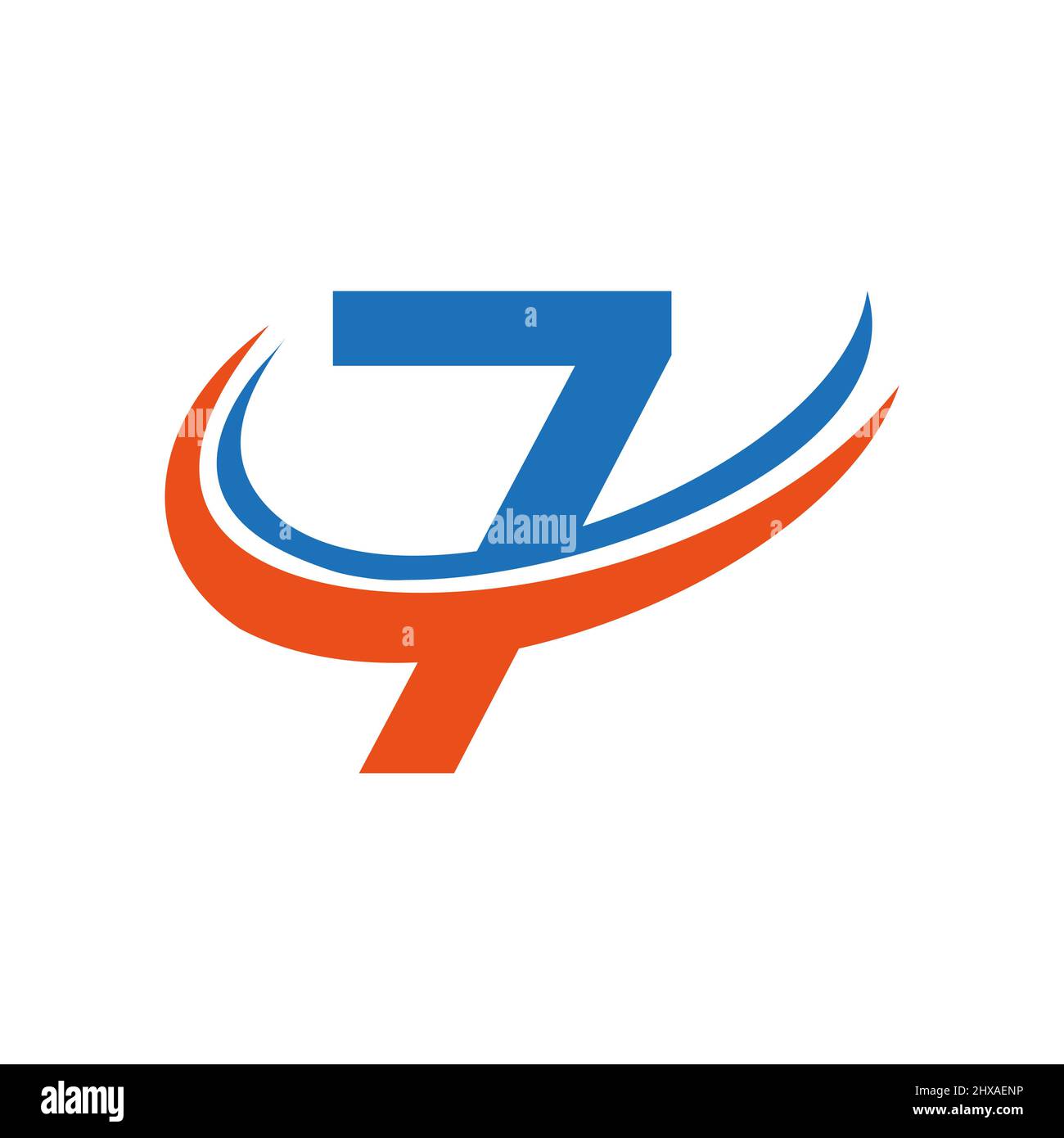 Initial 7 Letter Alphabet Logo Design In Vector Format. 7 Logotype For ...