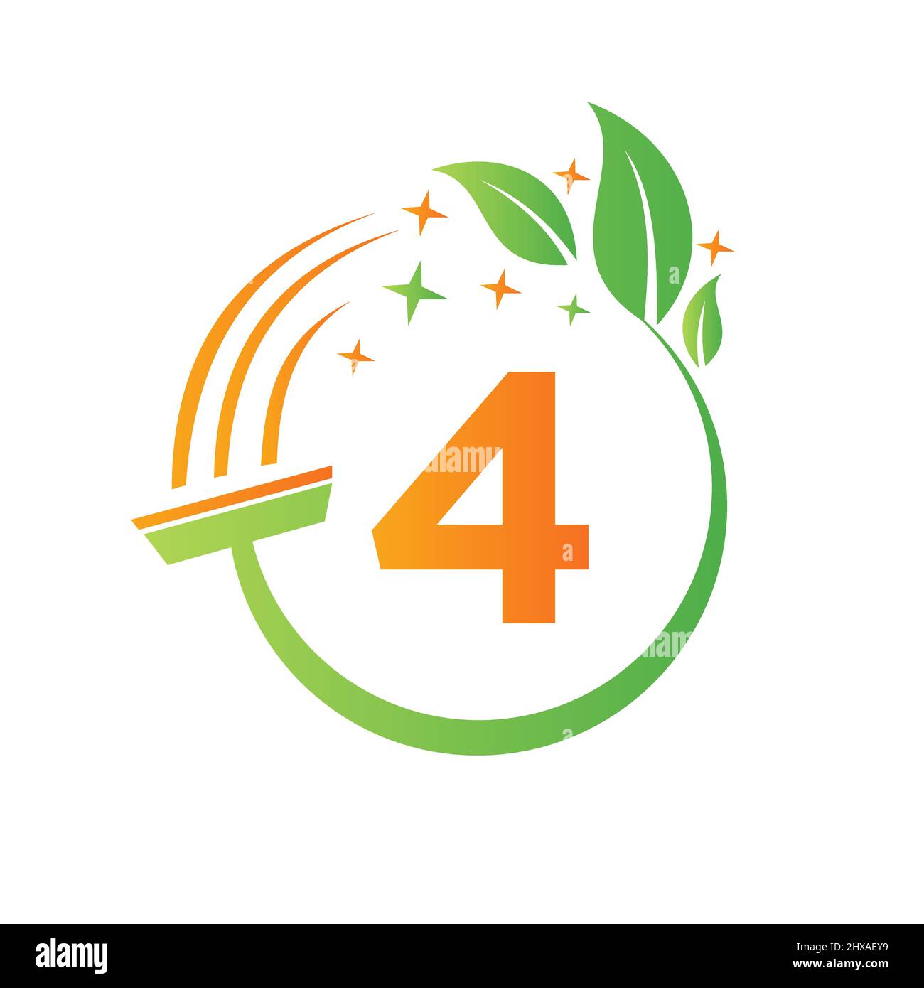 Cleaning Service, Woman Maid Logo On Letter 4. Clean House Sign, Fresh ...