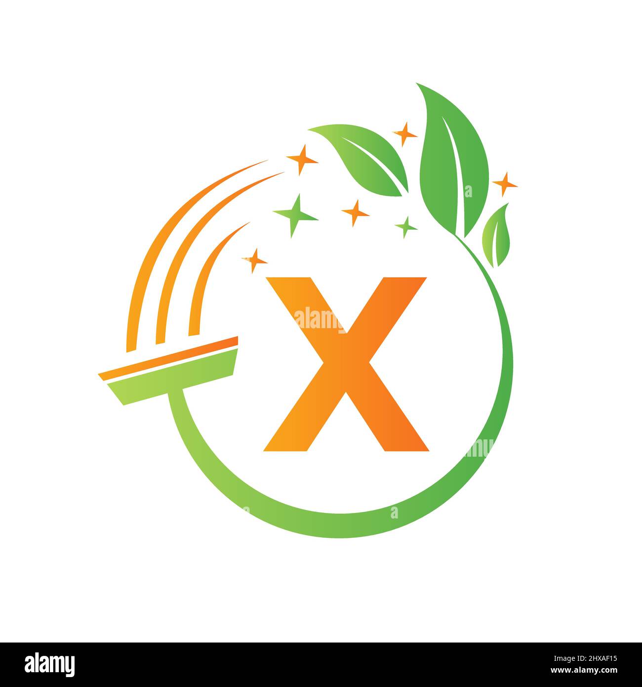 Cleaning Service, Woman Maid Logo On Letter X. Clean House Sign, Fresh ...