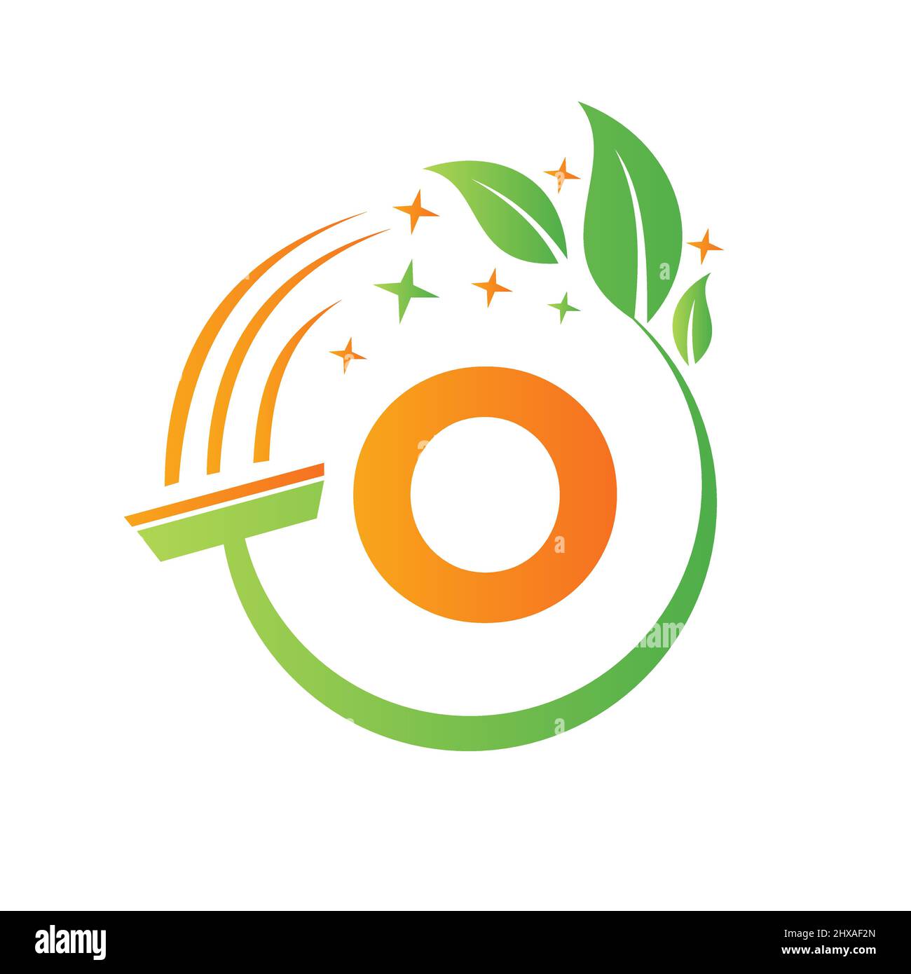 Cleaning Service, Woman Maid Logo On Letter O. Clean House Sign, Fresh ...