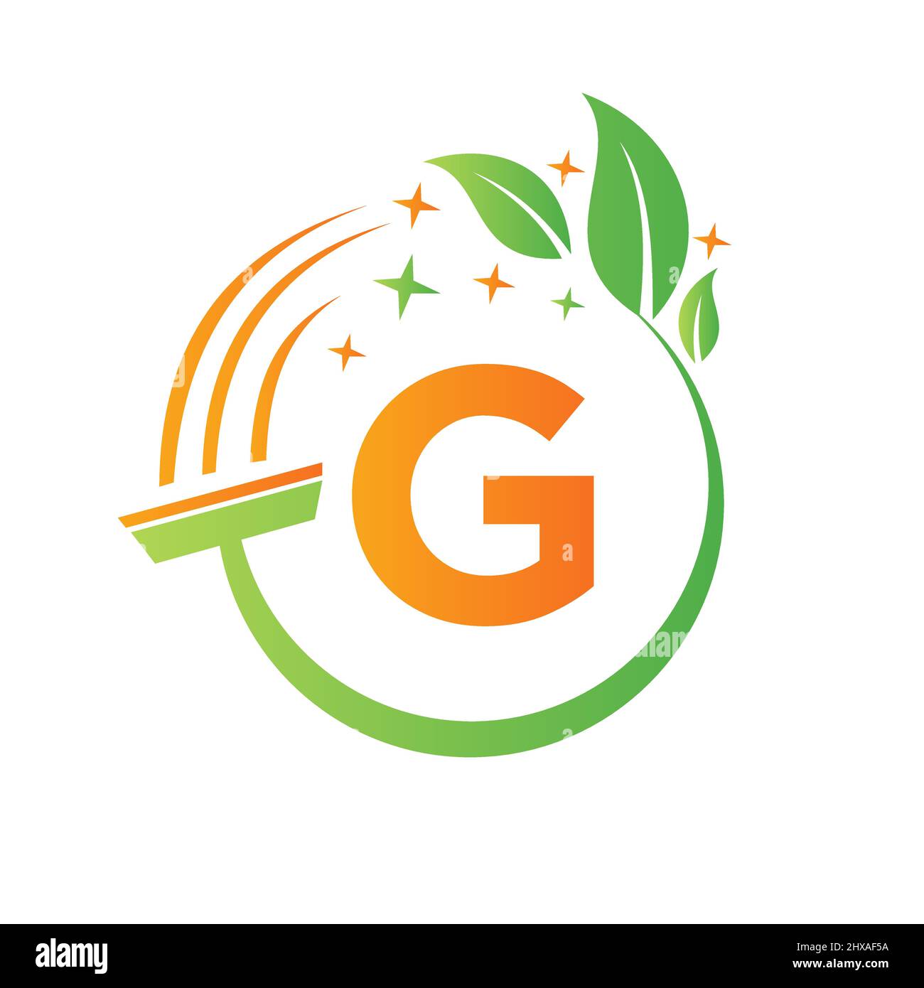 Cleaning Service, Woman Maid Logo On Letter G. Clean House Sign, Fresh ...