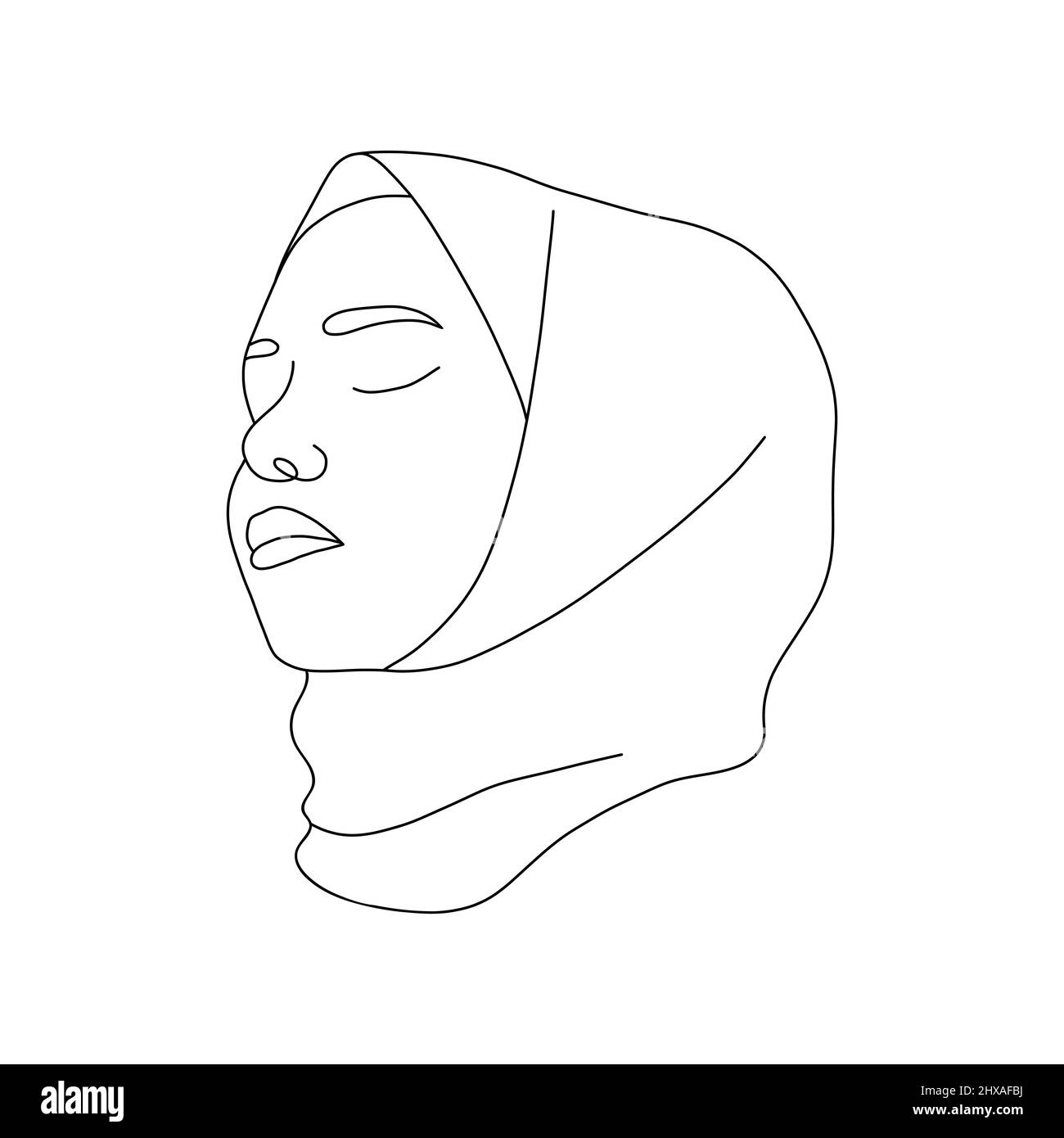 Hijab Beautiful Eyes Stock Vector Images Alamy