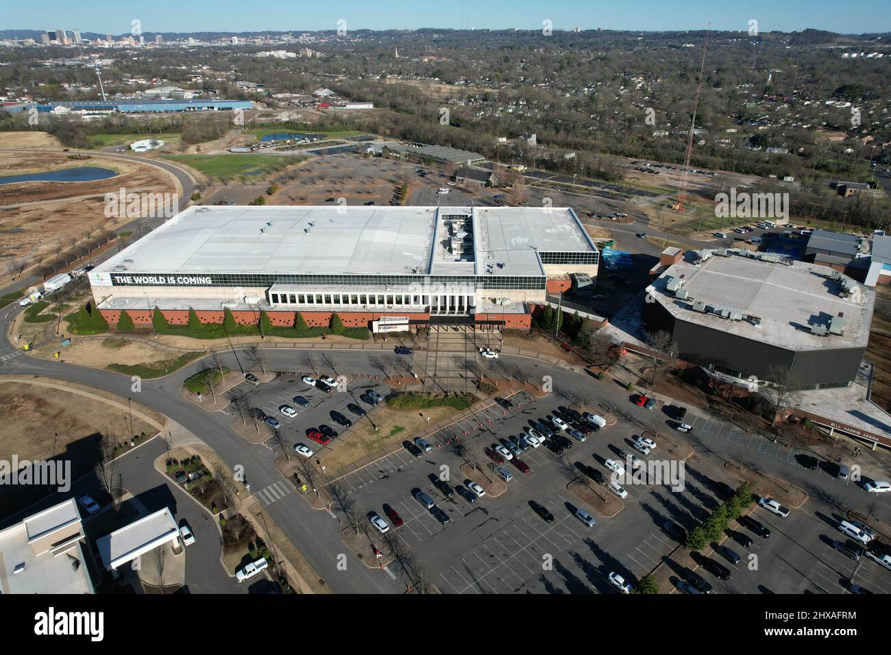 An aerial view of the CrossPlex, Thursday, Mar. 10, 2022, in Birmingham ...