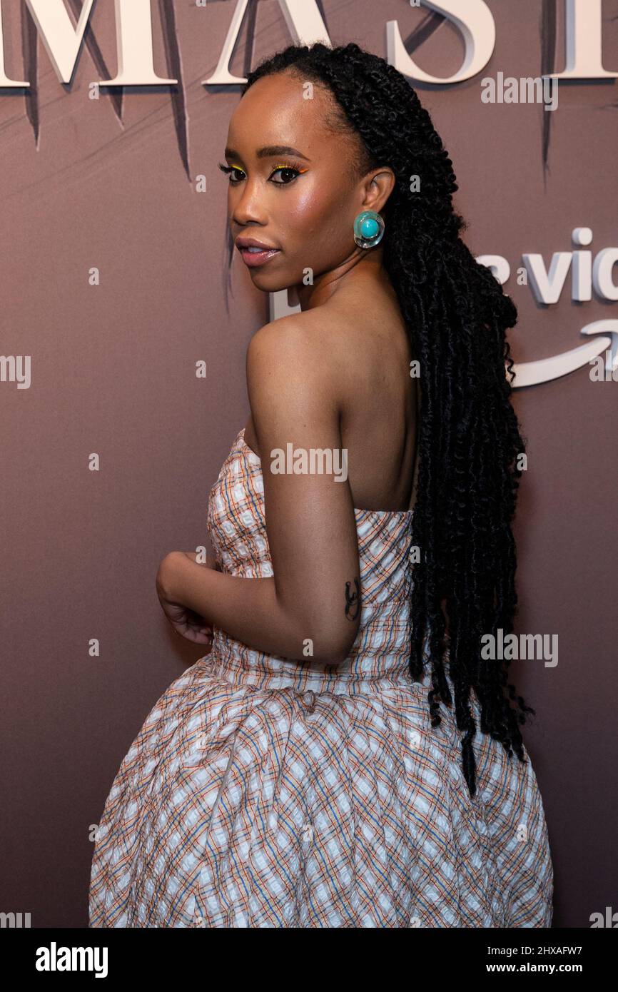 New York, NY - March 10, 2022: Zoe Renee wearing dress by Christopher John Rogers attends the ...