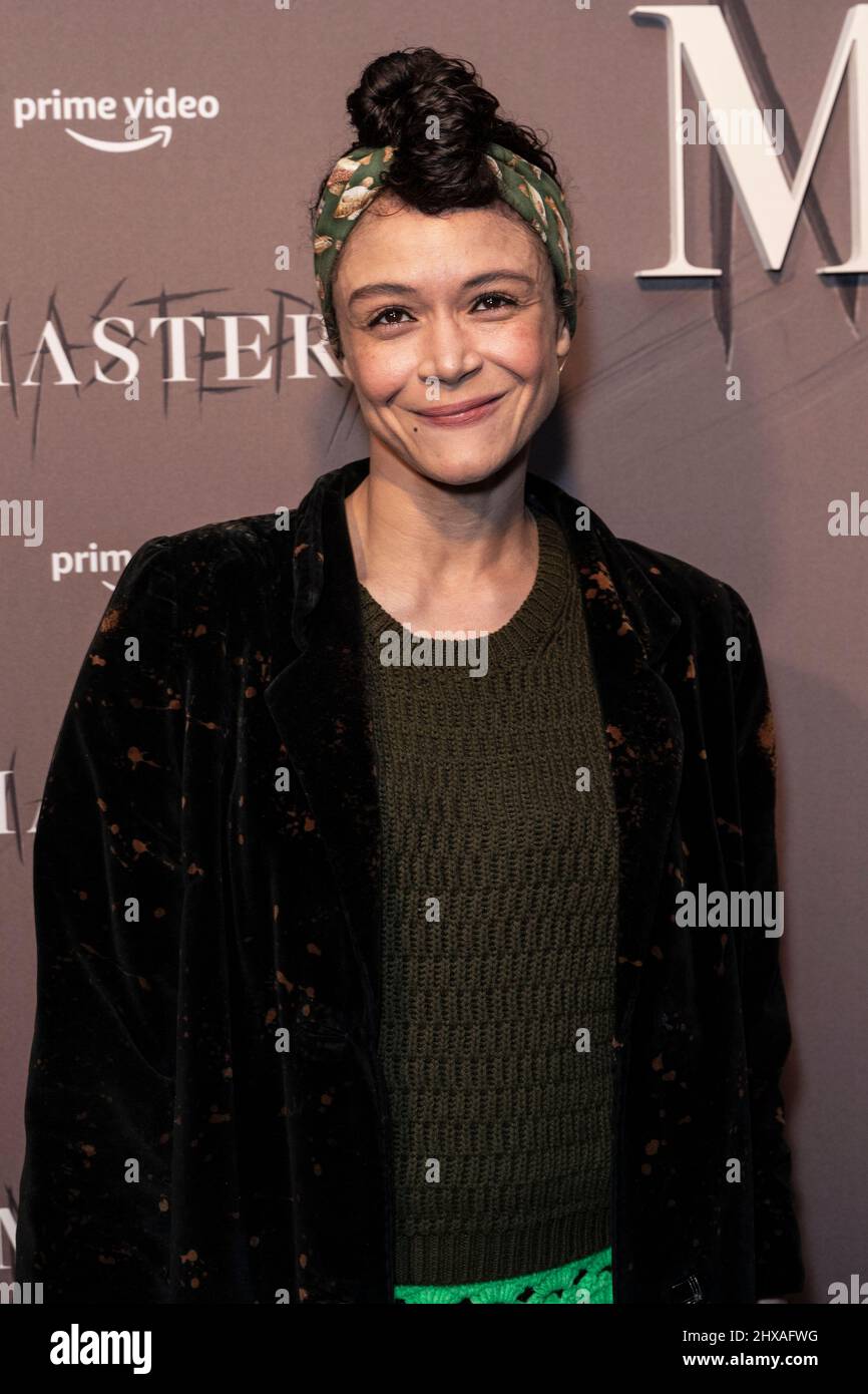 New York, NY - March 10, 2022: Amber Gray attends the premiere of ...