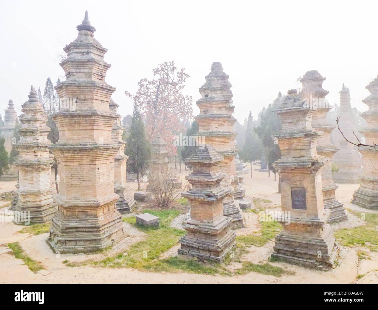 Pagoda Forest of Shaolin Temple, Dengfeng, Henan, China. Historic ...