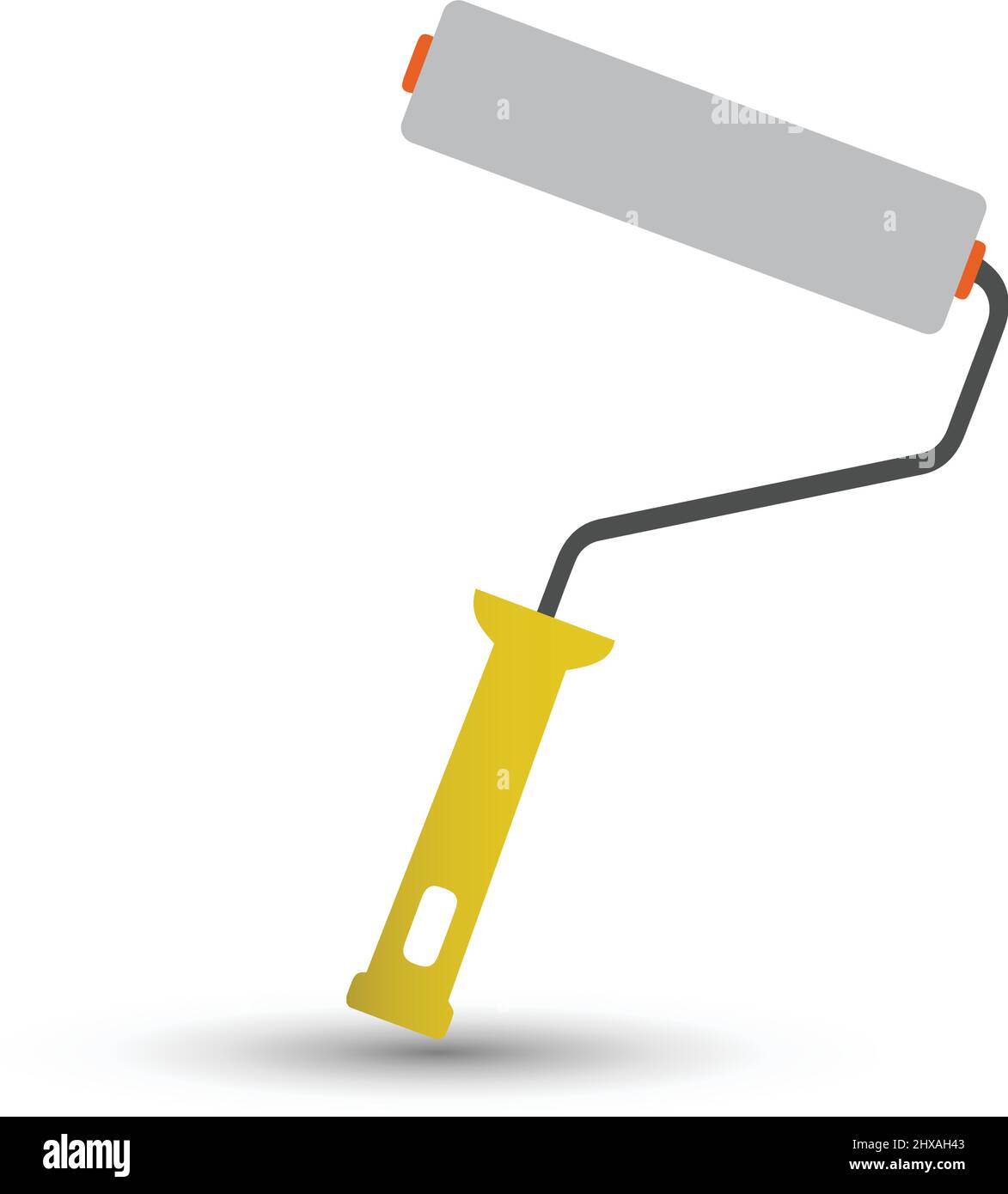 Paint roller vector illustration on white background Stock Vector Image ...