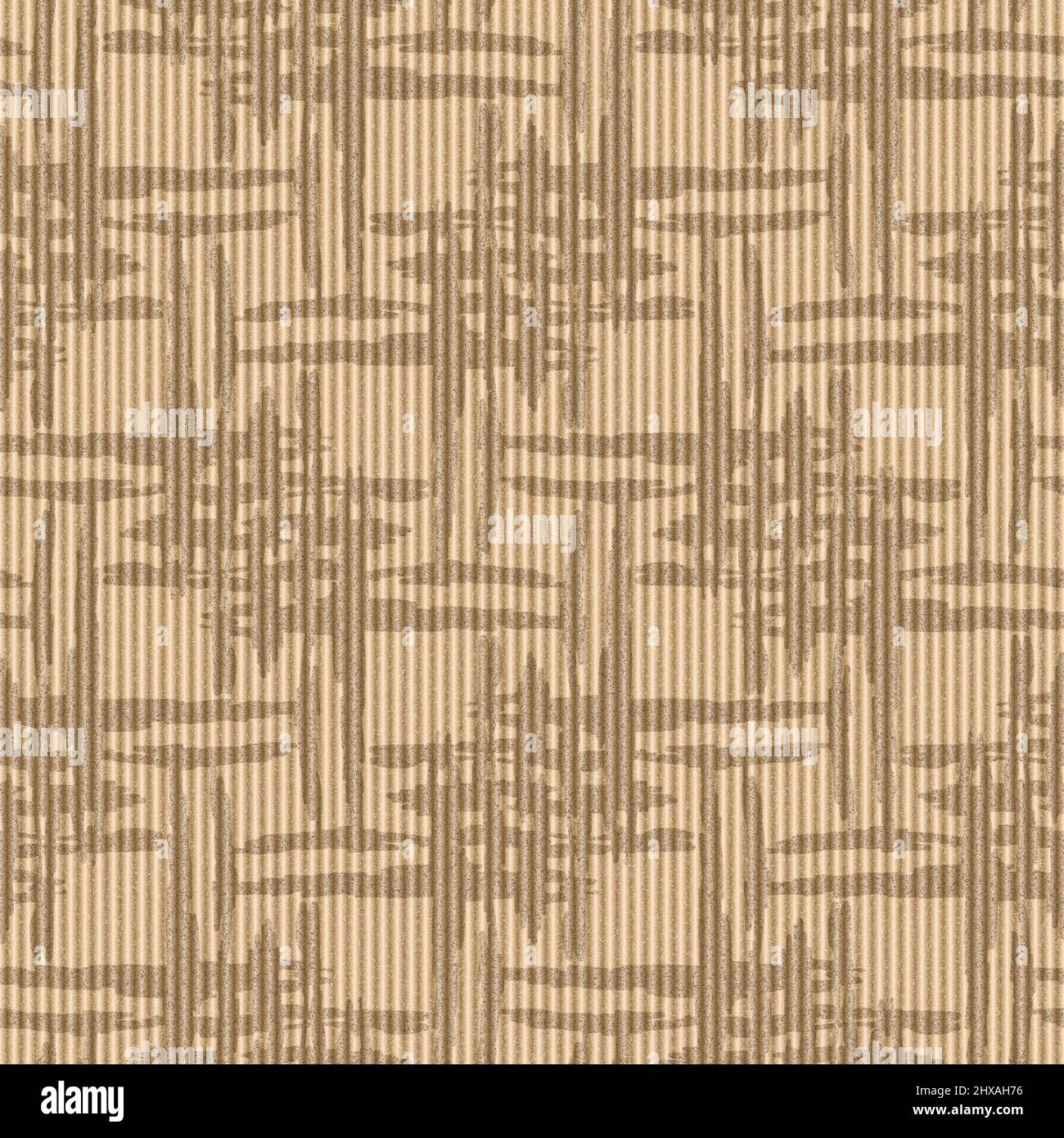 Ecru recycled corrugated pulp card paper texture. Ribbed plain neutral ...