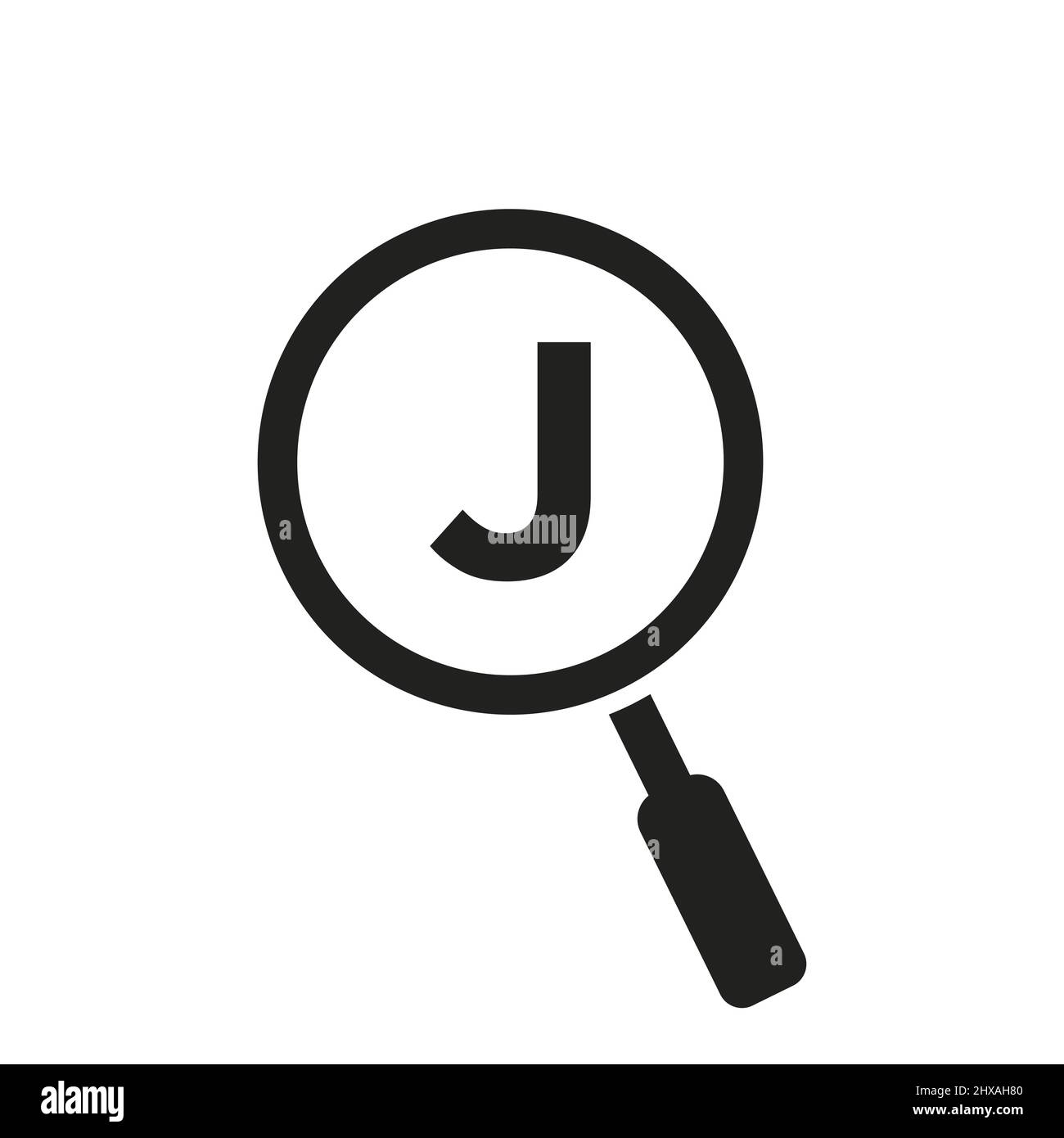 Search Logo On Letter J Vector Template Magnifying Glass On Letter J search-logo-on-letter-j-vector-template-magnifying-glass-on-letter-j